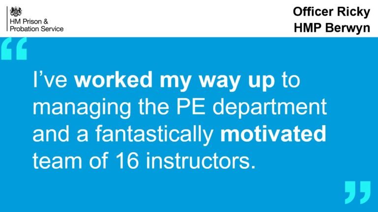 Prison officer – Working in the Prison and Probation Service